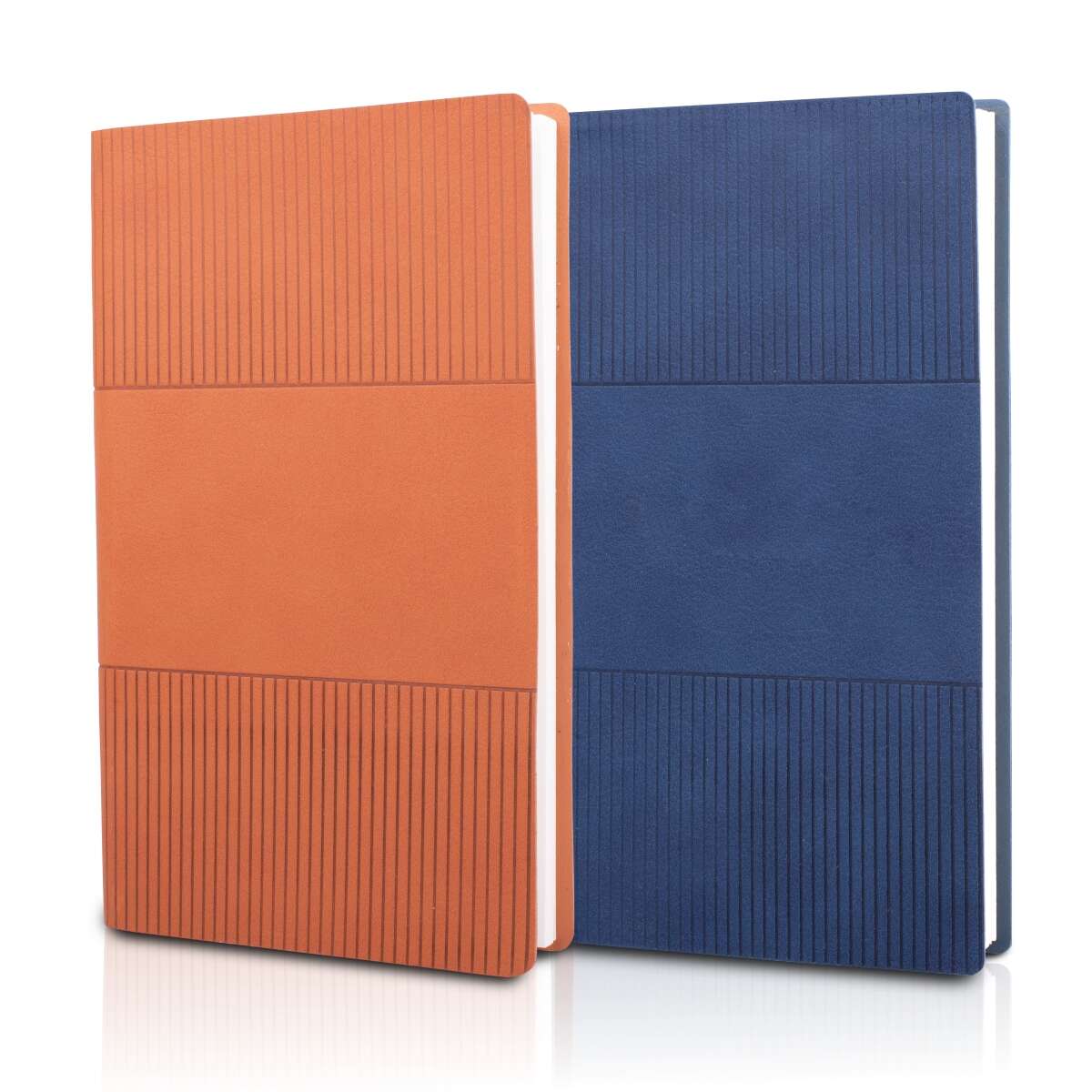 Double strip A6 size PU notebook - Castillo Milano