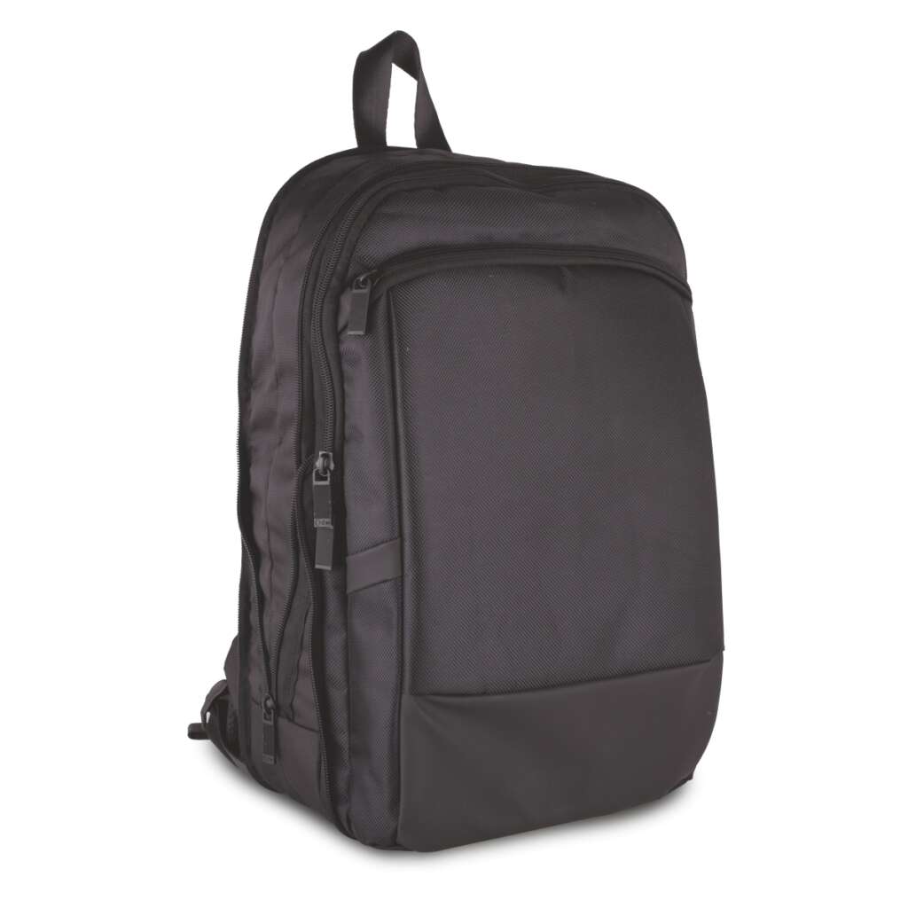 Puffer: Expandable laptop backpack with 2 front pockets, hidden back ...
