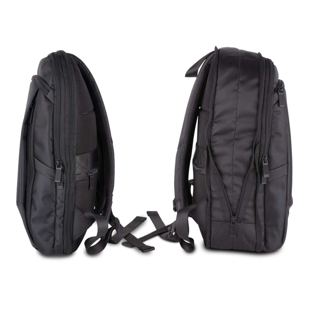 Puffer: Expandable laptop backpack with 2 front pockets, hidden back ...