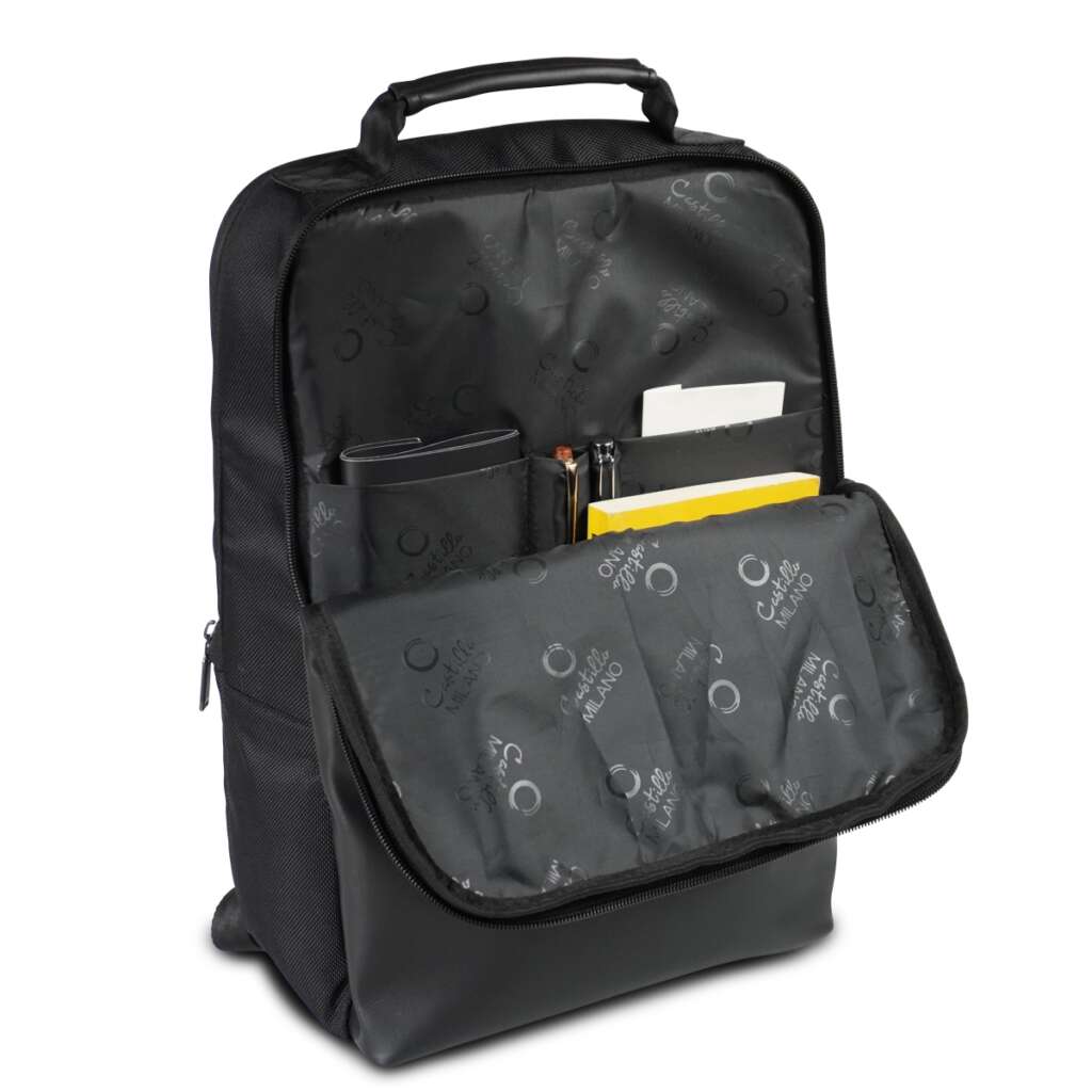 Taylor: Full PU Elegant backpack with Front organizer and Hidden back ...