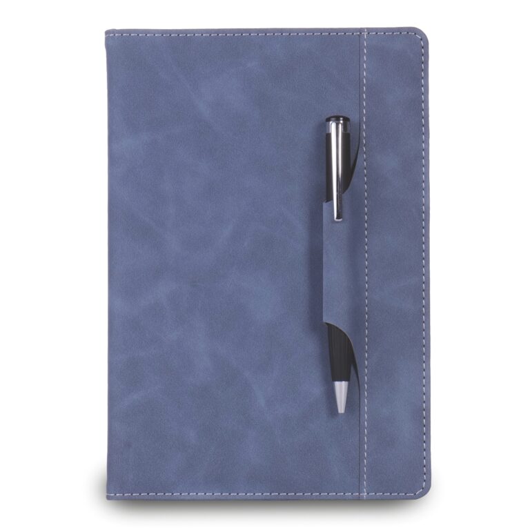 Pen Loop notebook with Vertical Stitching design and bookmark ribbon ...